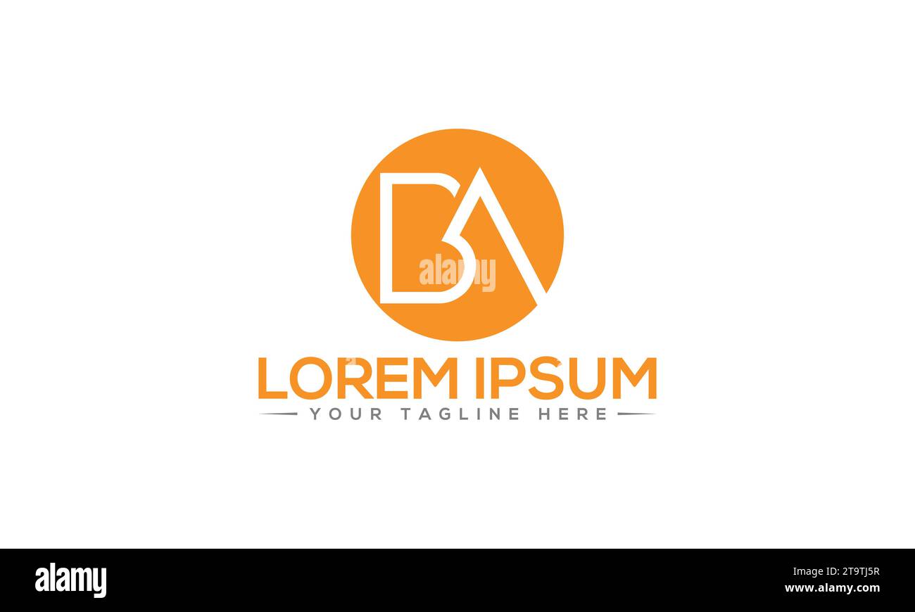 Ba logo design hi-res stock photography and images - Alamy