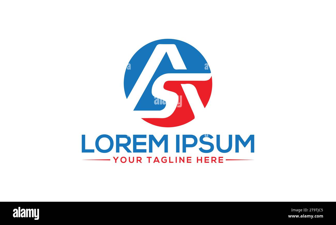 AS Logo Design Unique and Professional Logo Design Stock Vector Image ...