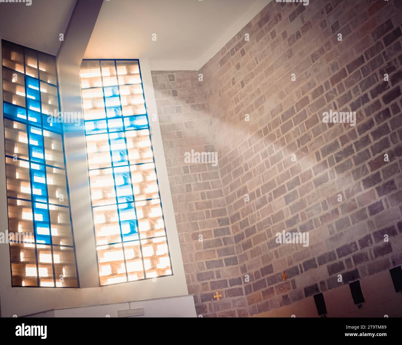 window with sun rays in church, religion spiritual concept Stock Photo ...