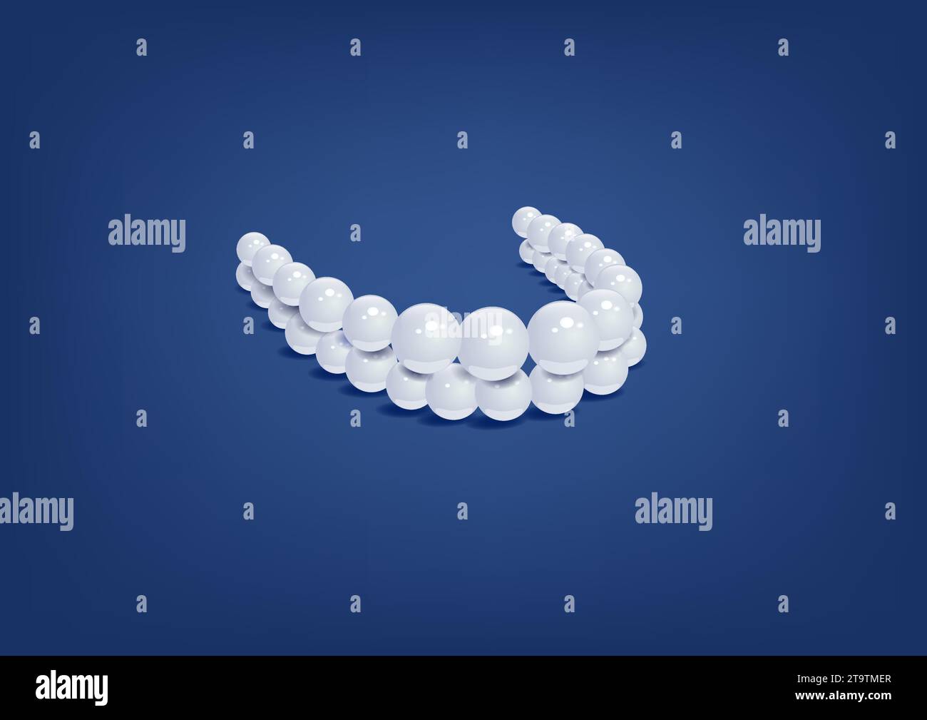 The pearls are made up in the form of human teeth. Dentistry and ...