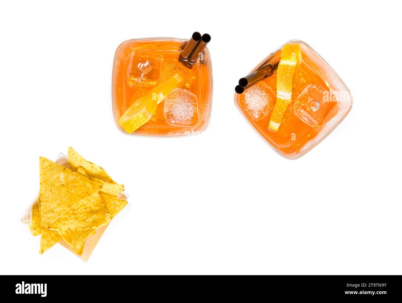 Aperol spritz on table Cut Out Stock Images & Pictures - Alamy