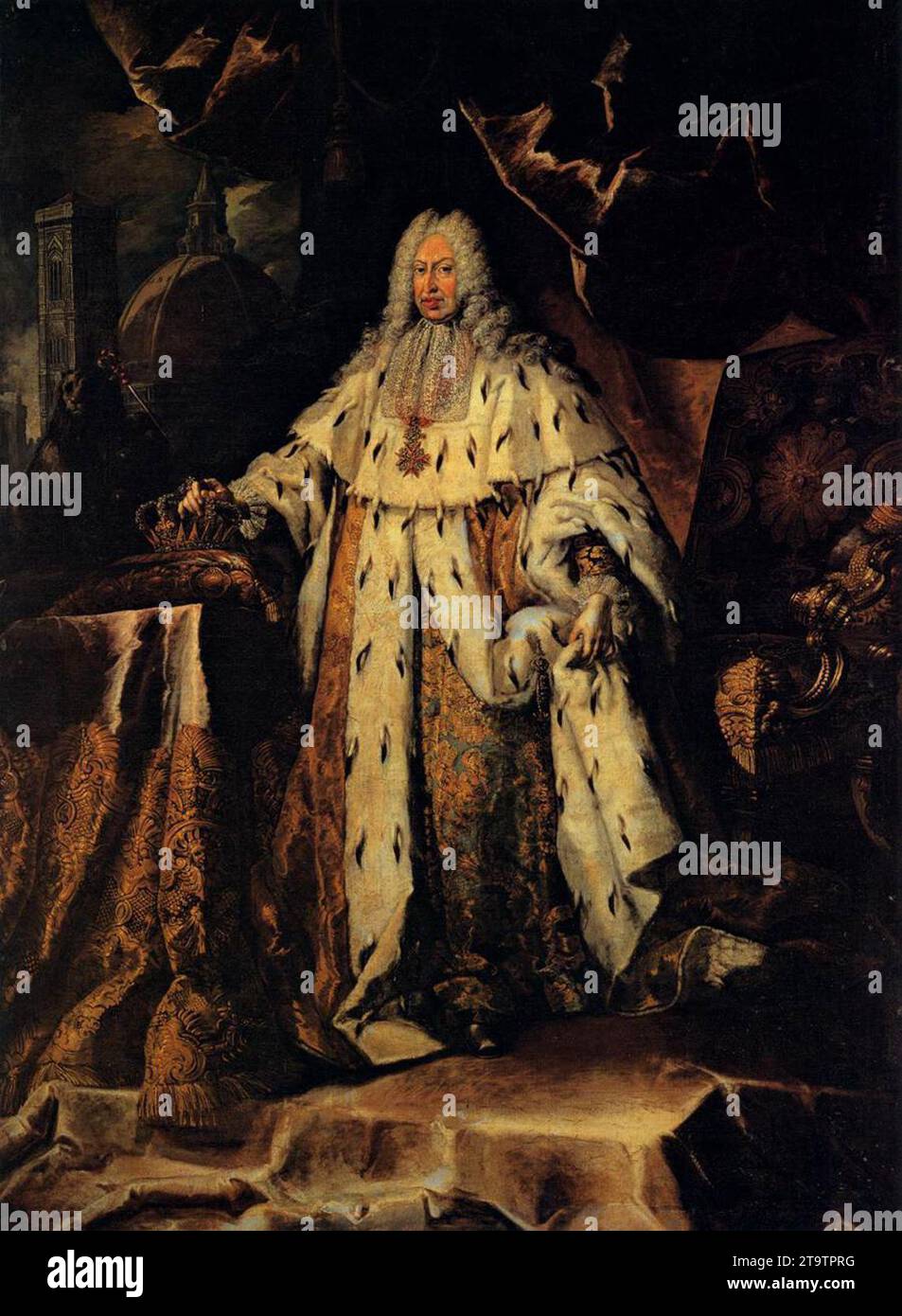 Portrait of Gian Gastone de' Medici, Grand Duke of Tuscany 1737 by ...