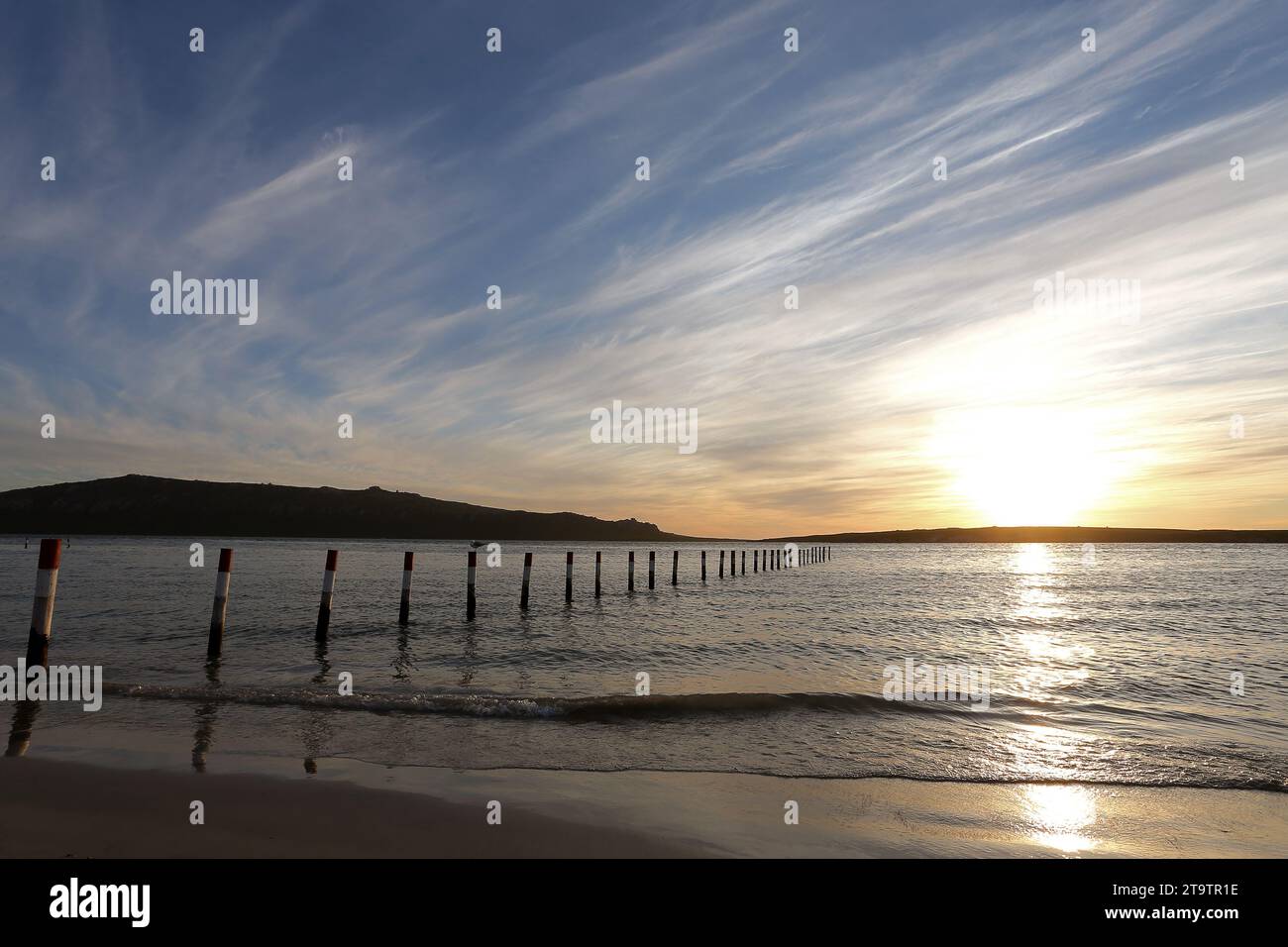A general view of Langebaan lagoon at sunset Stock Photo - Alamy