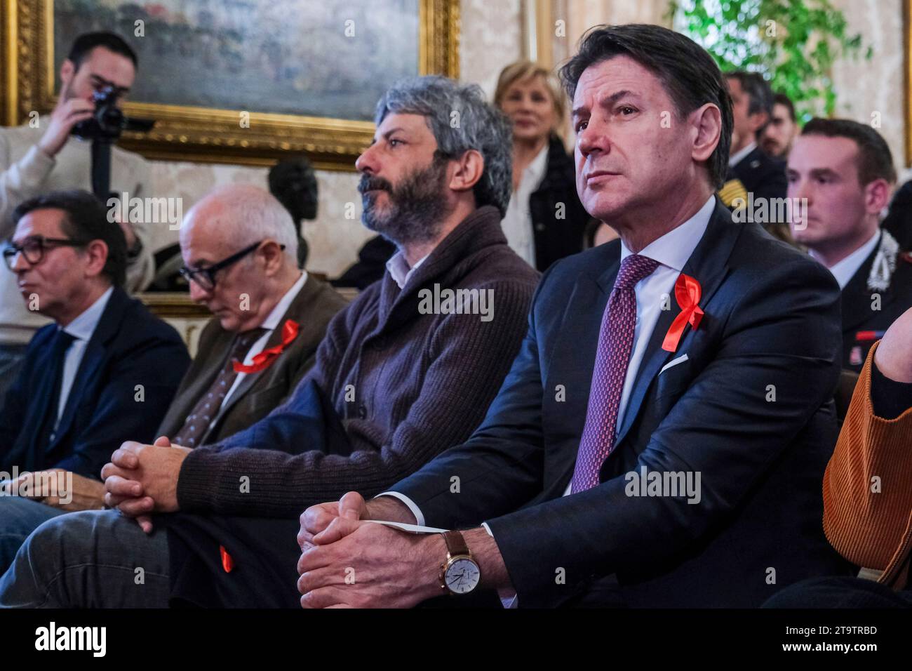 The political leader of the Five Stars Movement, Giuseppe Conte during ...
