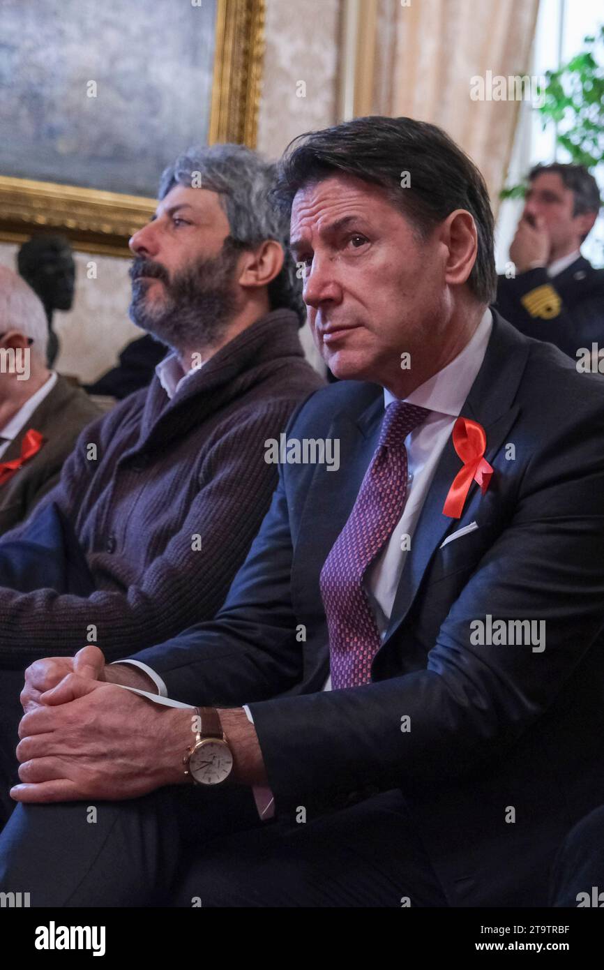 The political leader of the Five Stars Movement, Giuseppe Conte during ...