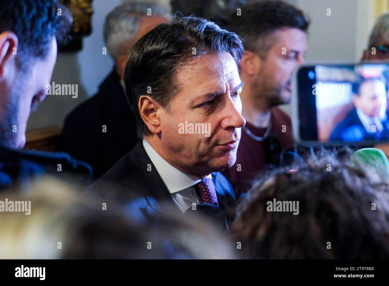 The political leader of the Five Stars Movement, Giuseppe Conte during ...