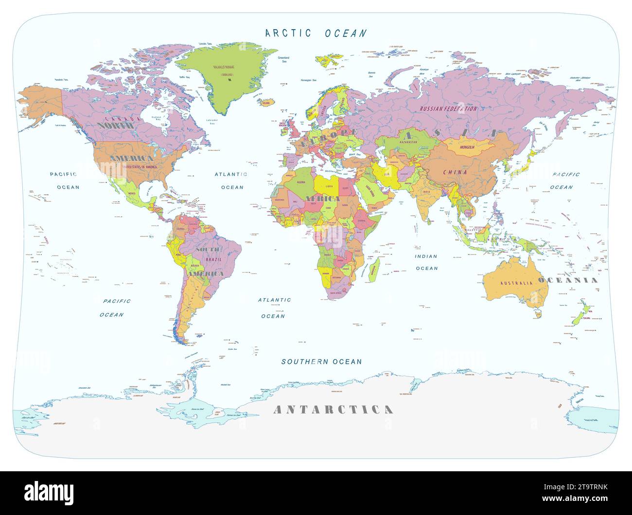 Political world map Contains information licensed under the Open ...