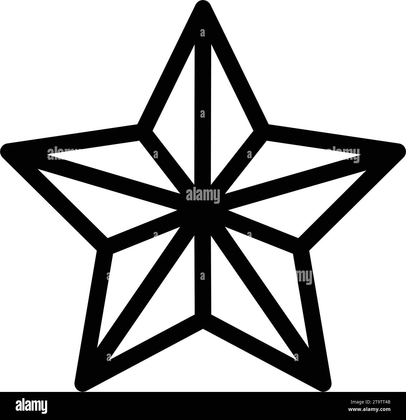 Star icon shape outline hi-res stock photography and images - Alamy
