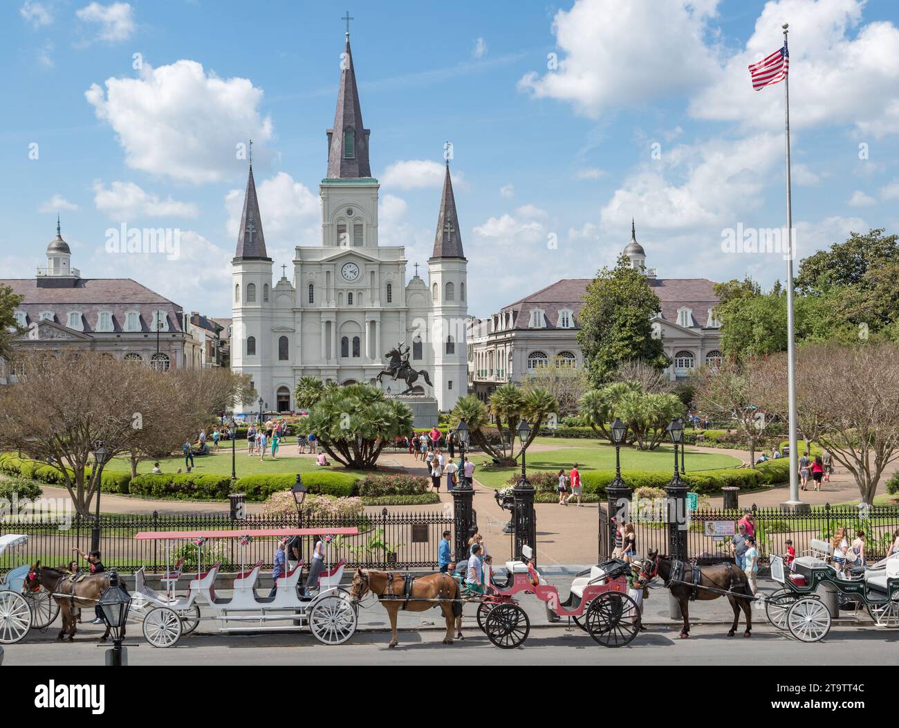 New orleans jackson square carriage hi-res stock photography and images ...