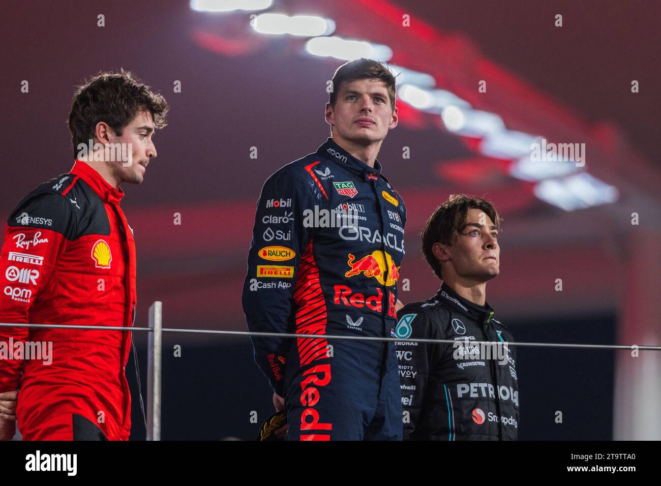 George russell podium hi-res stock photography and images - Alamy