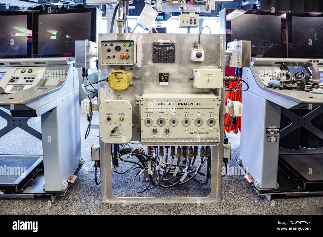 Firing authorization panel weapons control of the USS Jackson LCS-6 ...