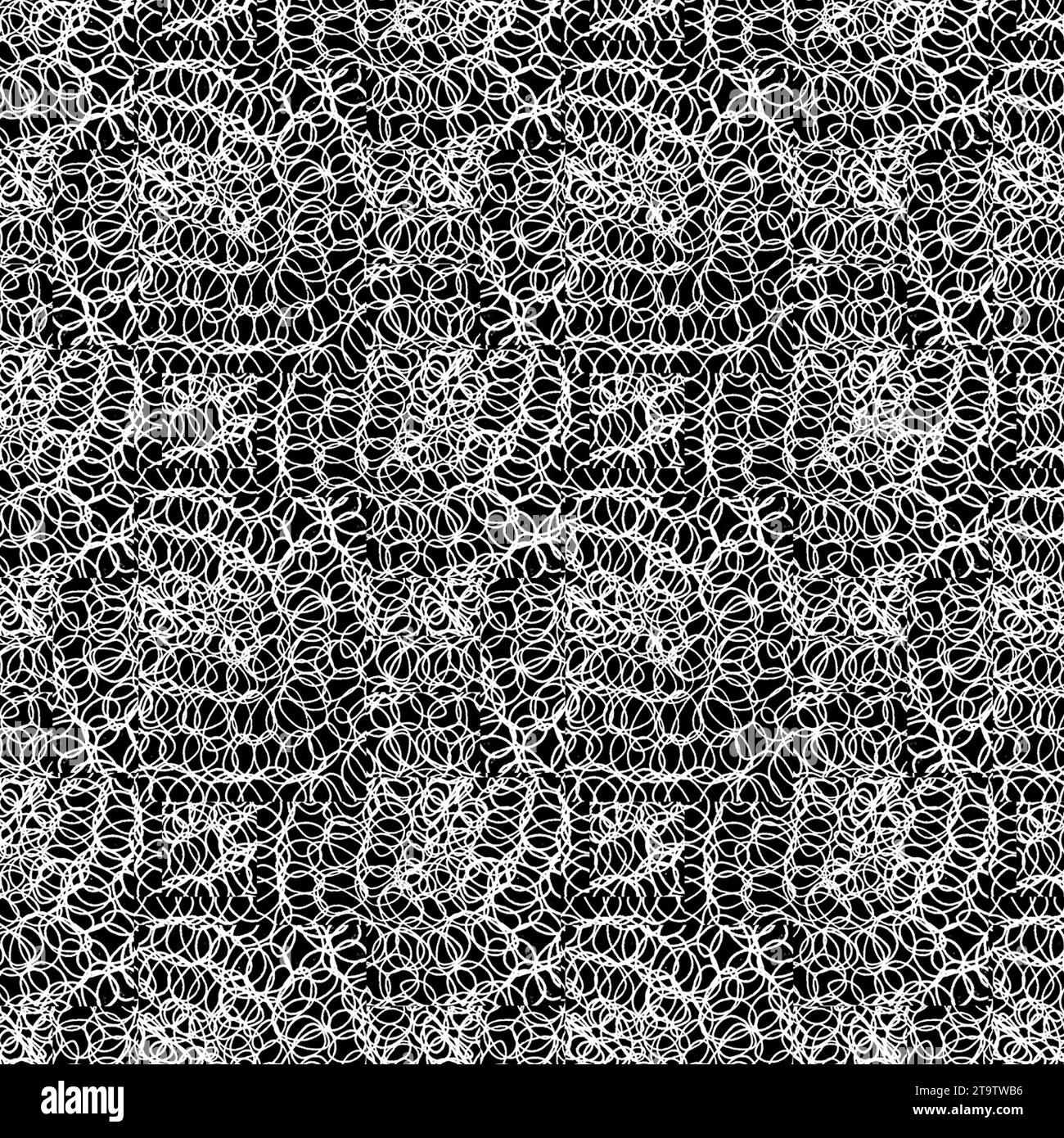 Interlace abstract black and white random arrangement pattern Stock ...