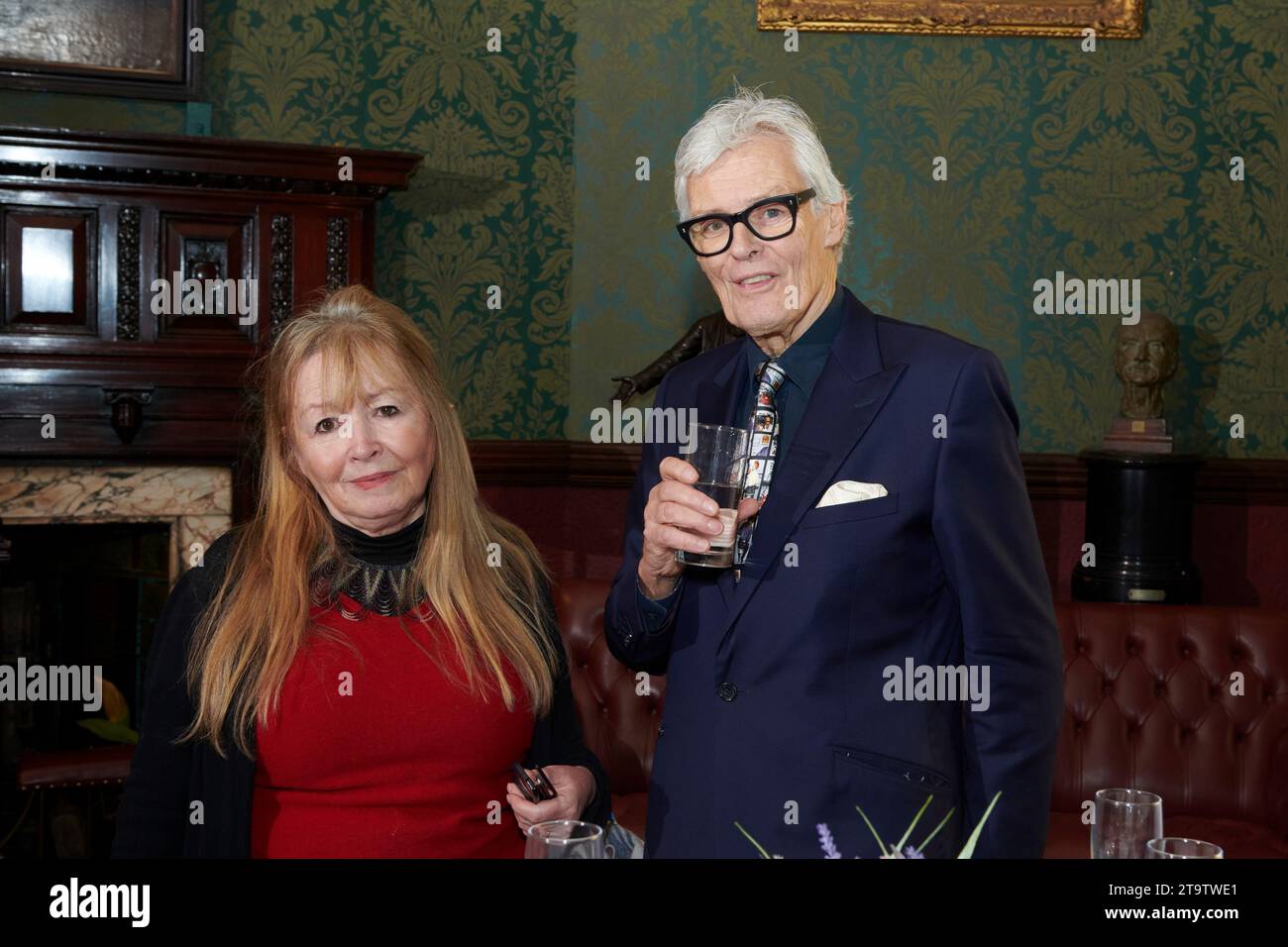 Mary Killen and Simon Williams at The Oldie of the Year 2023 23-11-23 ...