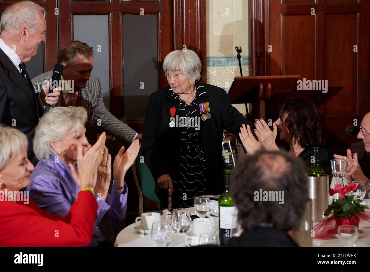 Patricia Owtram, Gyles Brandreth, Angela Rippon and Dame Arlene Philips ...