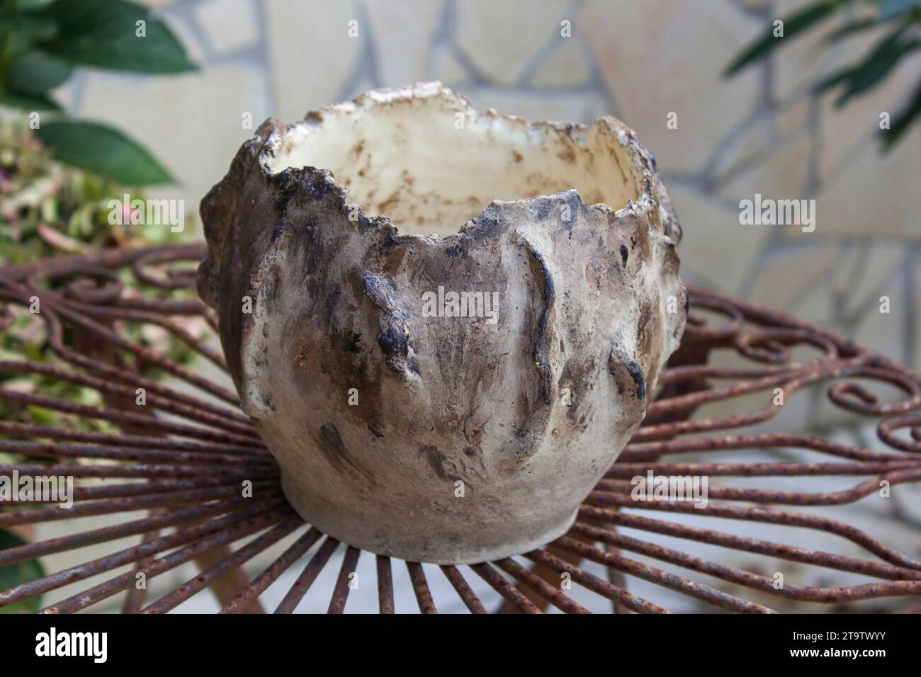 clay pot - handmade pottery - close up Stock Photo - Alamy