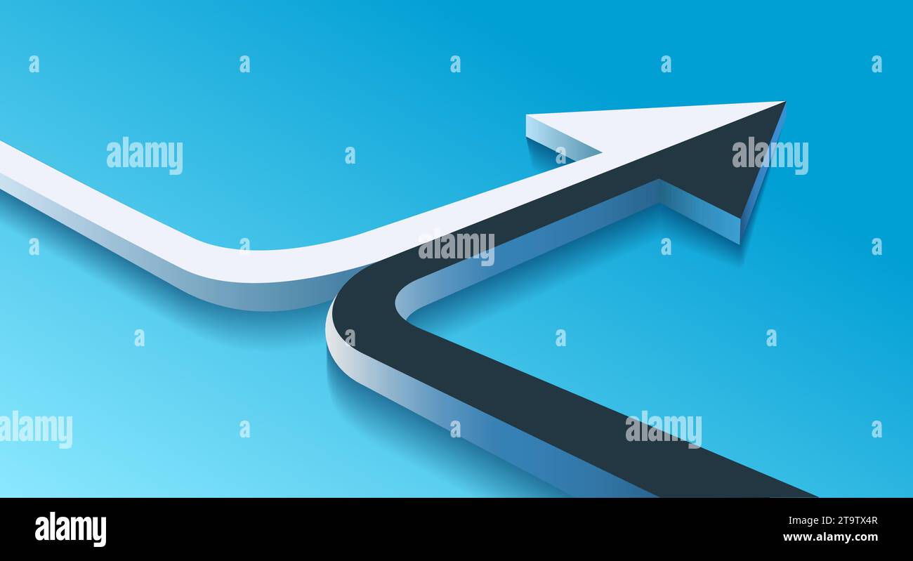 Two 3d arrows merging Stock Vector Image & Art - Alamy Two 3d arrows merging Stock Vector Image & Art - Alamy