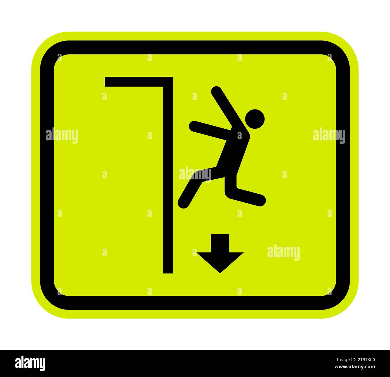 Danger Sign Open Pit Proceed With Caution Stock Vector Image And Art Alamy