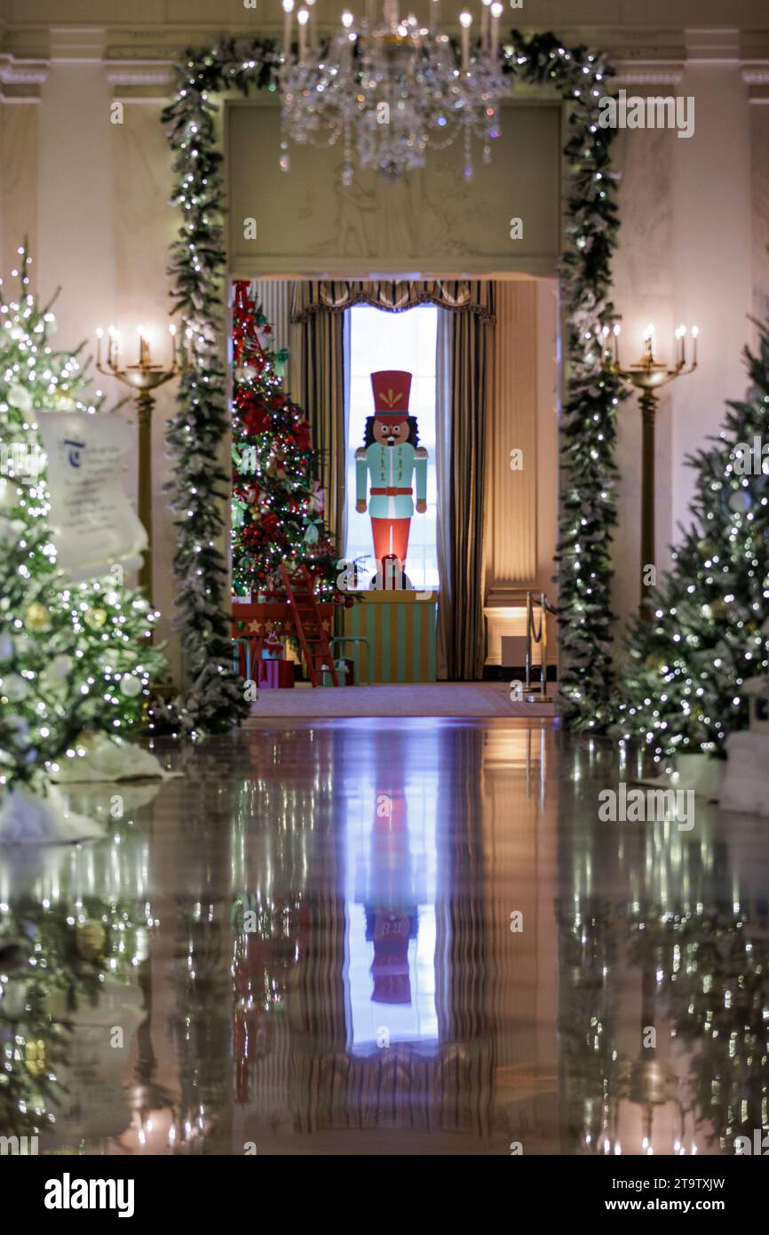 Washington, United States. 27th Nov, 2023. A Nut Cracker cutout is seen ...