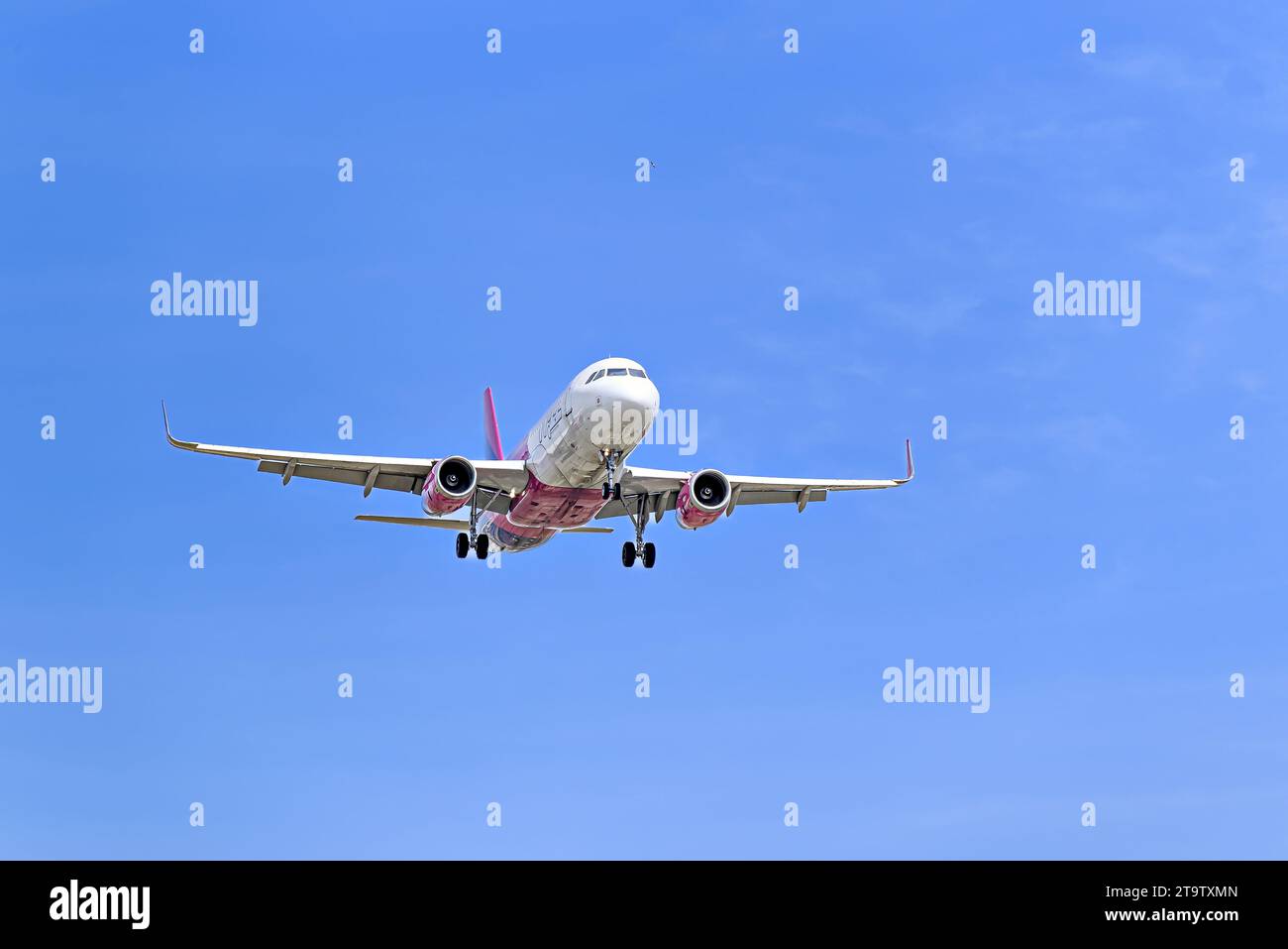 Barcelona, Spain; April 10, 2023: Airbus A320 plane of the Wizz Air ...