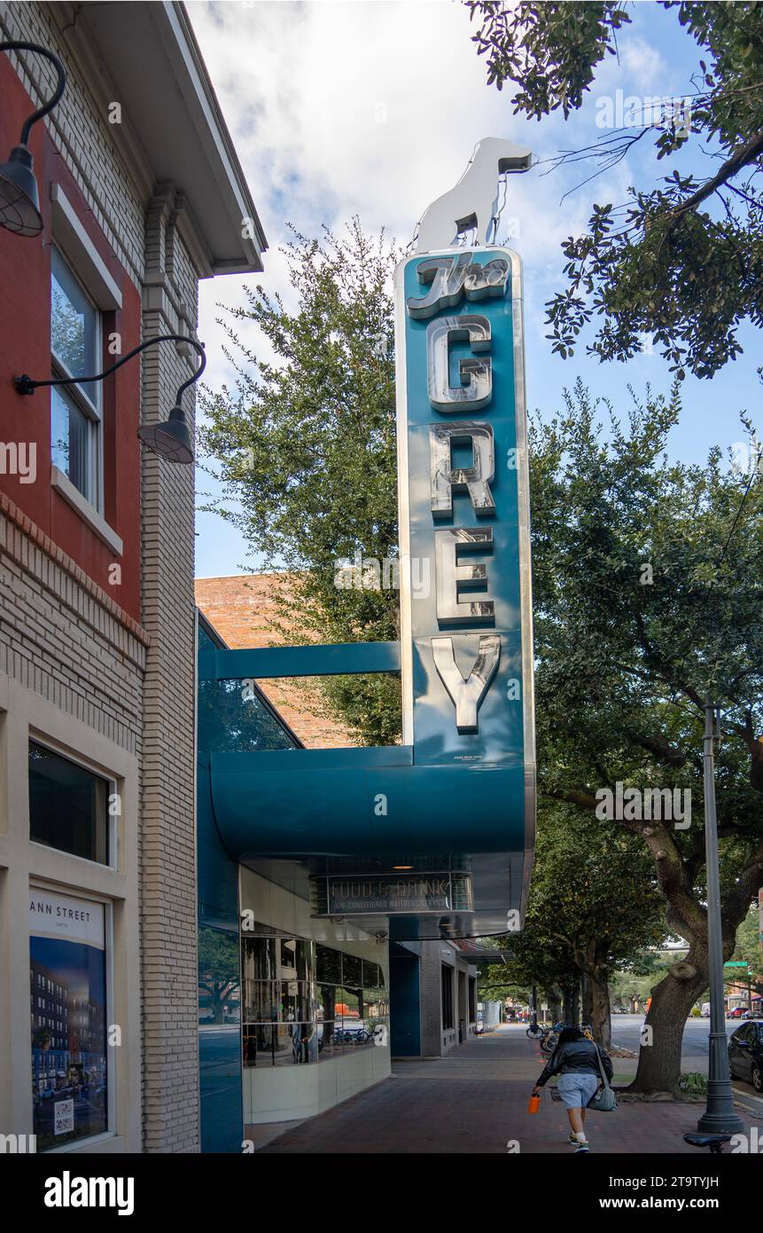 The Grey Restaurant occupying a 1938 art deco Greyhound bus terminal in ...
