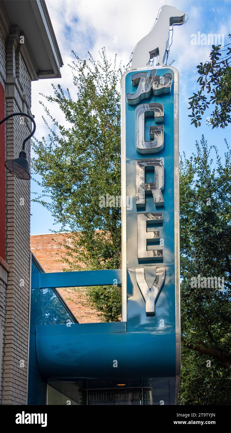 The Grey Restaurant occupying a 1938 art deco Greyhound bus terminal in ...