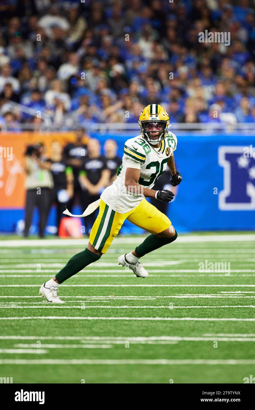 Green Bay Packers safety Anthony Johnson Jr. (36) pursues a play on ...