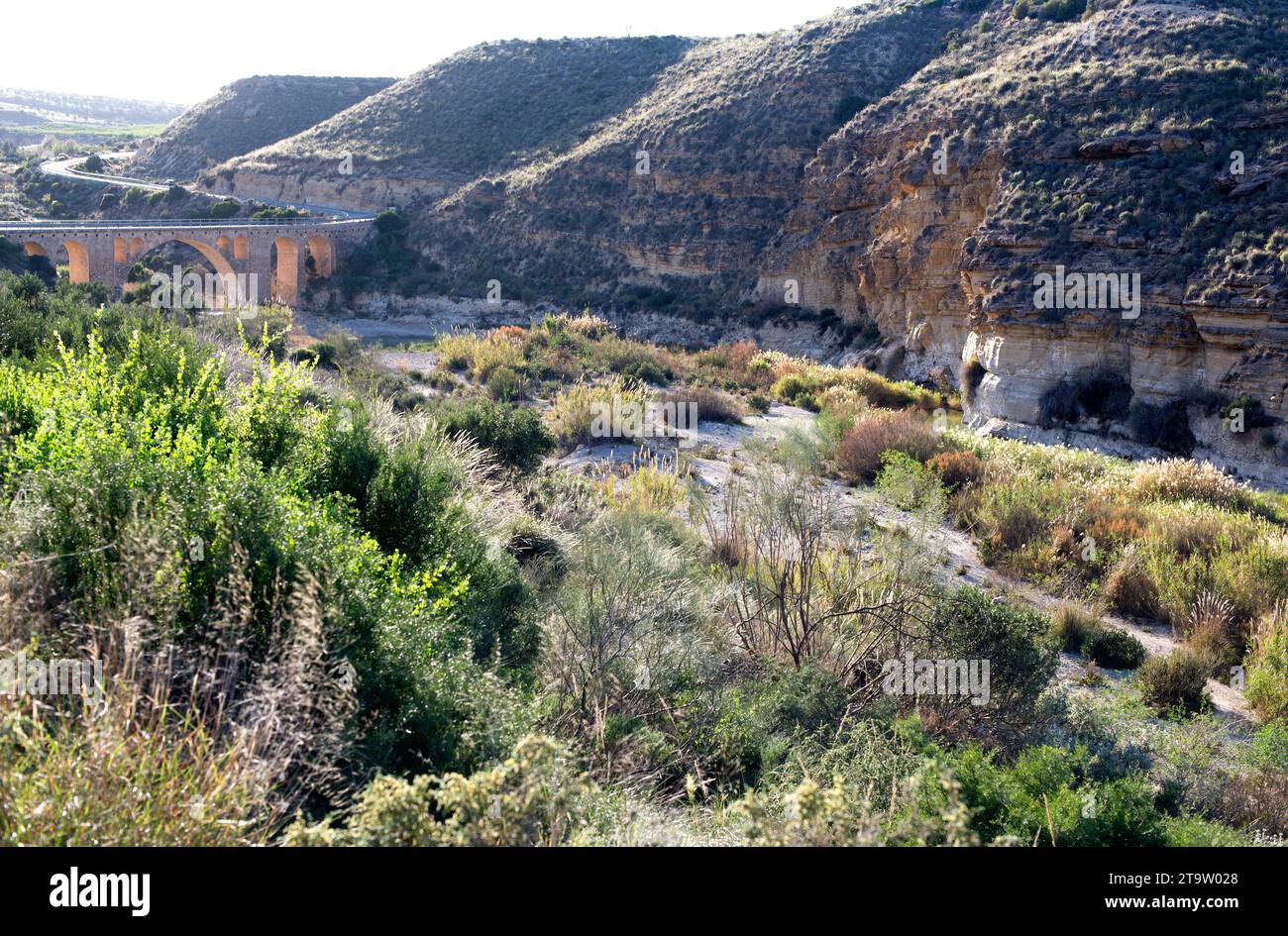 Aguas River (dry) in Turre, Almeria, Andalusia, Spain Stock Photo - Alamy