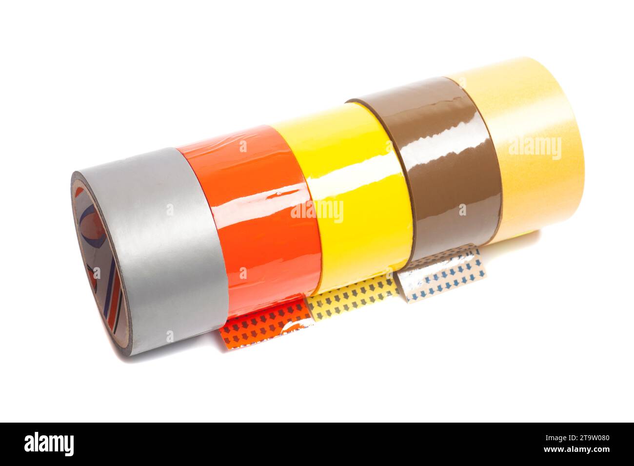 colorful rolls of duct tape isolated Stock Photo - Alamy