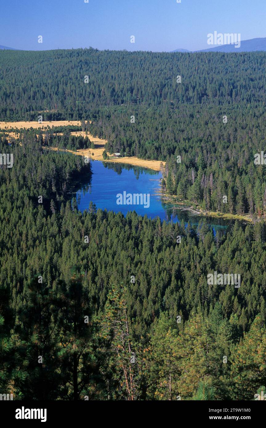 Spring Creek from Oux Kanee Viewpoint, Winema National Forest, Oregon ...