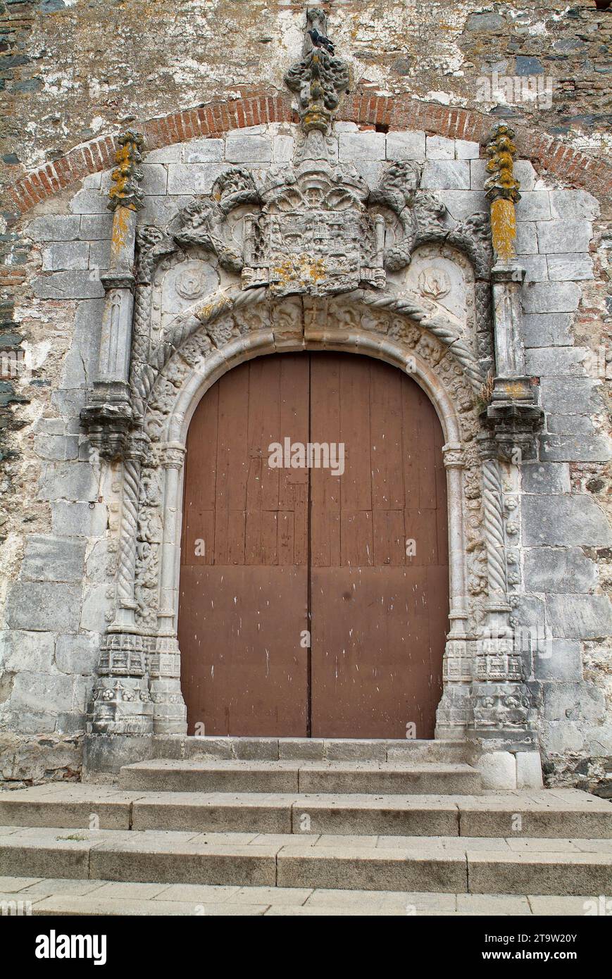 Almonaster la Real, San Martín church, Puerta del Perdón (Manueline ...