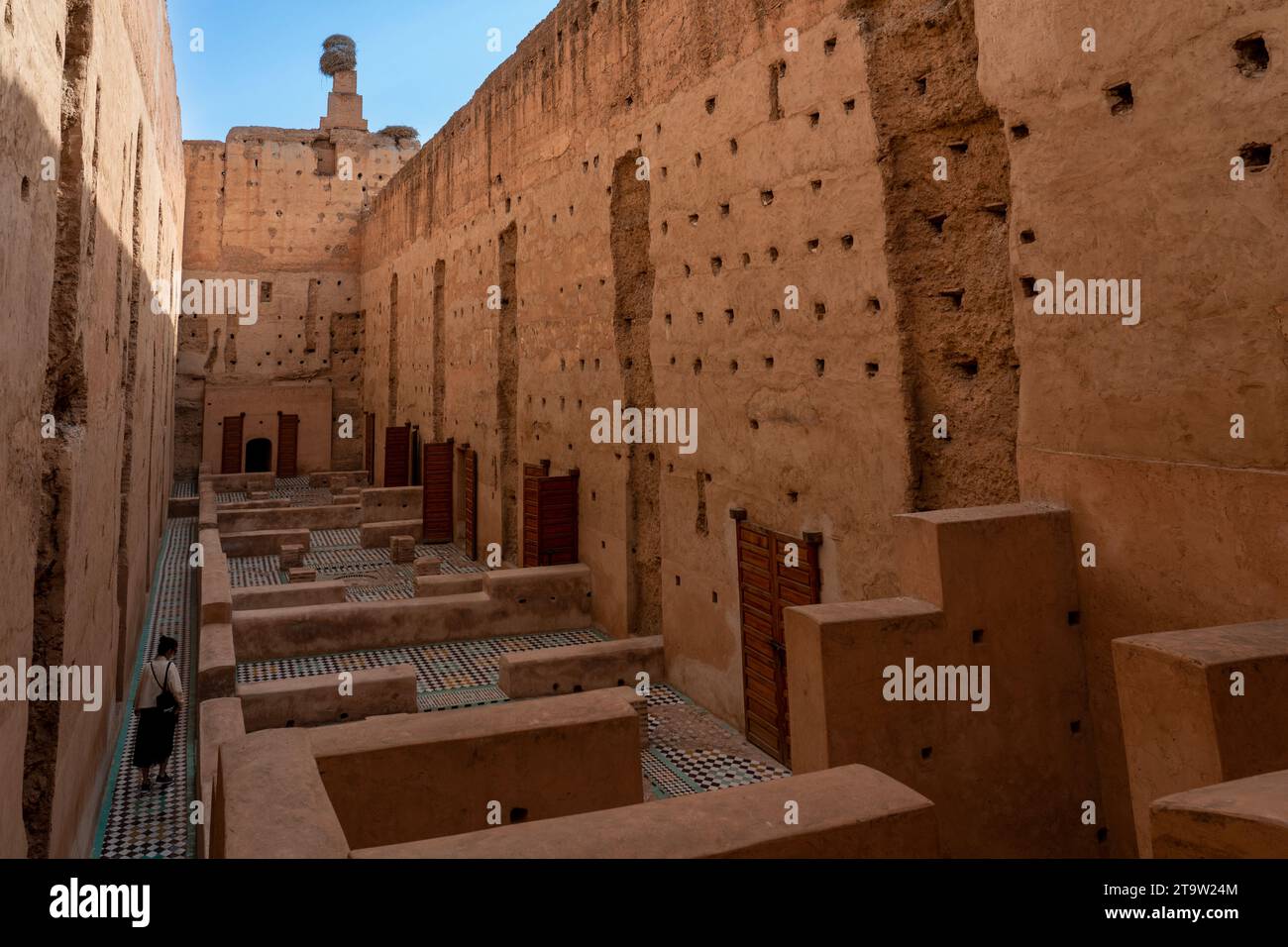 North Africa. Morroco. Marrakesh. El Badi palace built at the end of ...