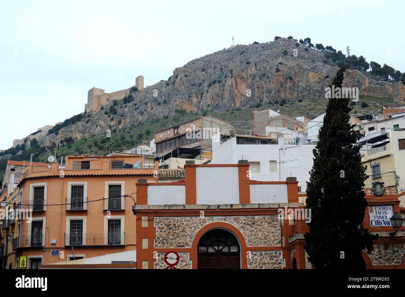 Jaén city and Santa Catalina Castle (10-14th century). Andalusia, Spain ...
