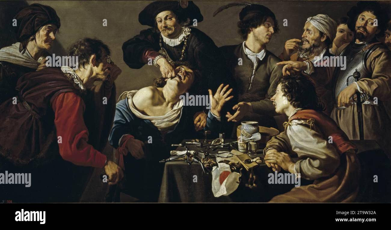 The Quack Tooth Puller 1620-25 by Theodor Rombouts Stock Photo - Alamy