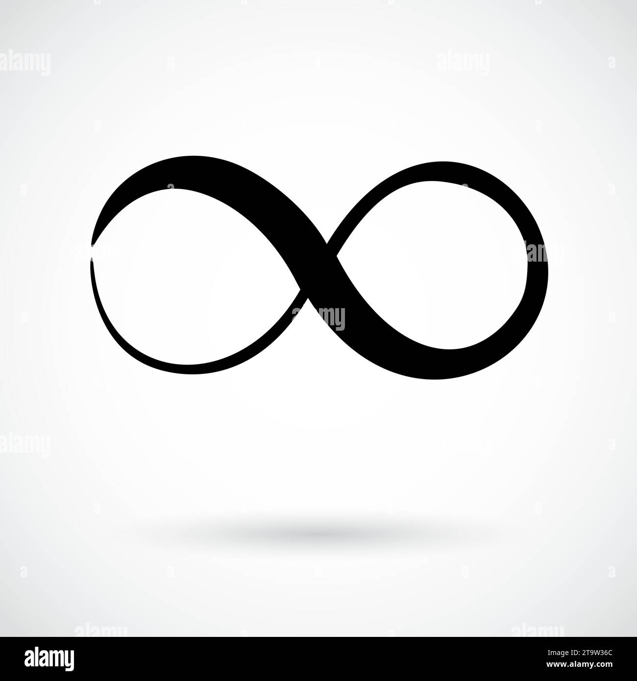 Infinity symbol. Hand painted with ink. Handmade graphic design element ...