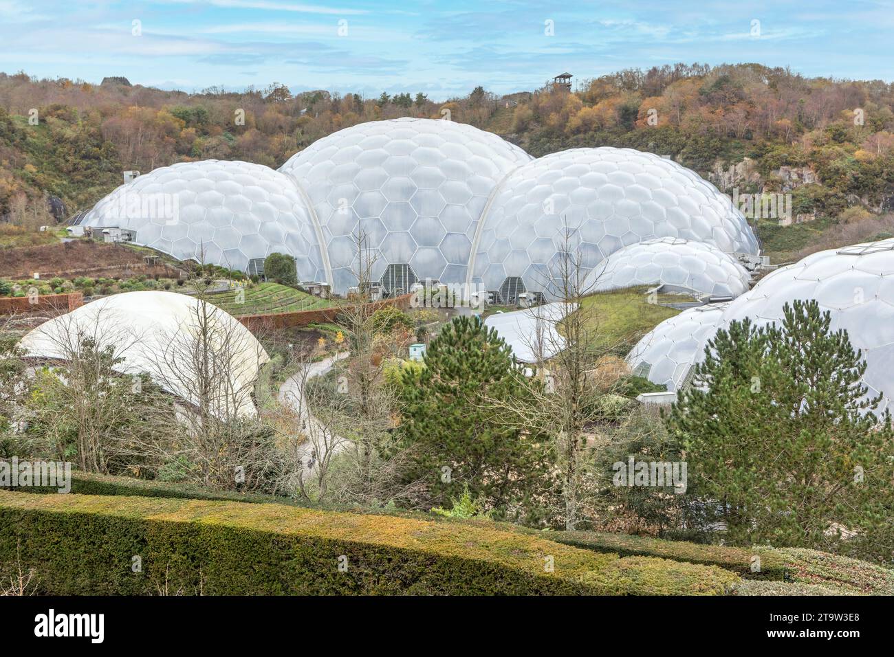 The biomes of the Eden Project, Bodelva, Par, Cornwall Stock Photo - Alamy