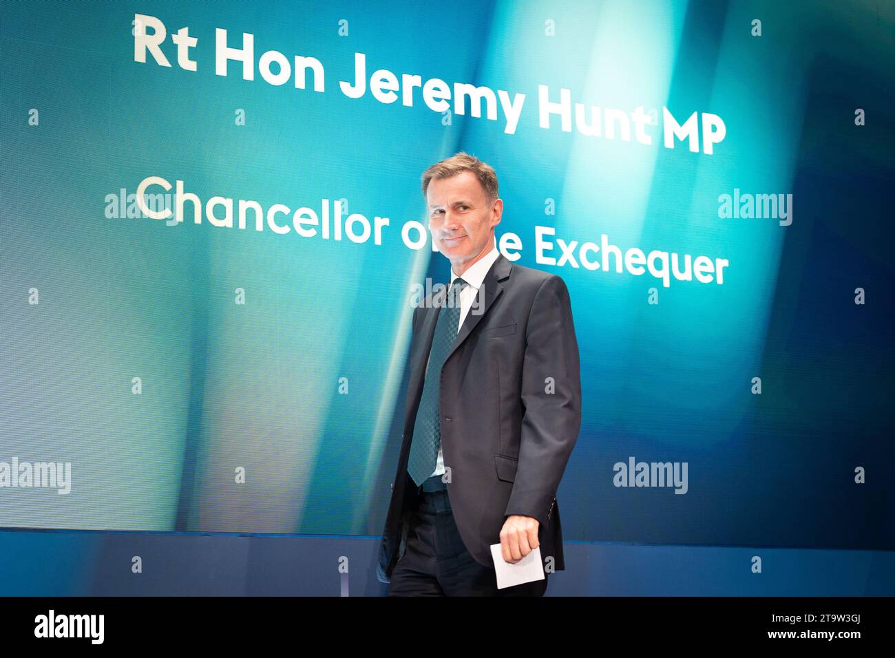 Chancellor of the exchequer Jeremy Hunt speaks at the Global Investment ...