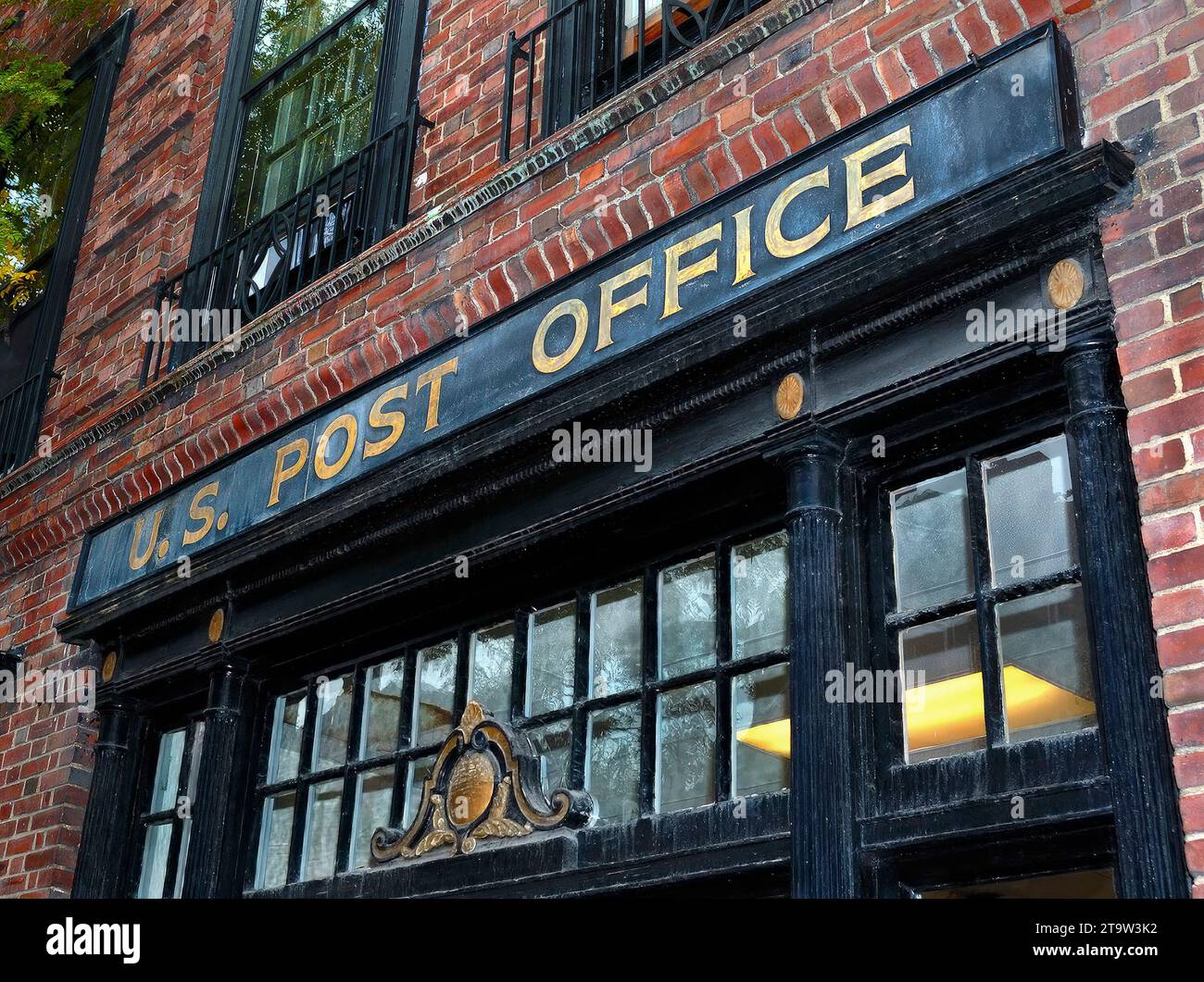 Boston, Massachusetts. Beacon Hill Post Office on Charles Street ...