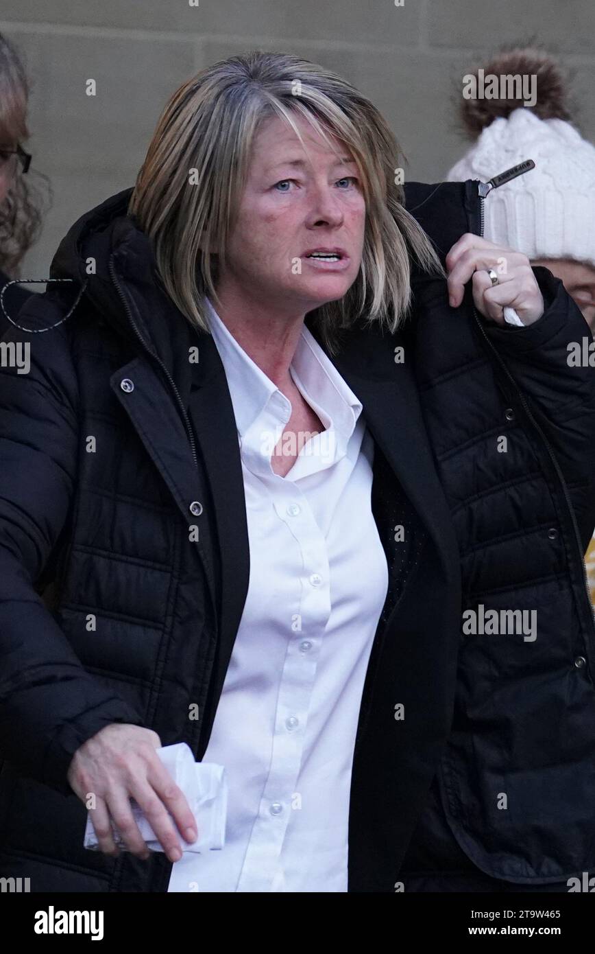 Witness Anne Marie Tomlin outside the High Court in Glasgow where ...