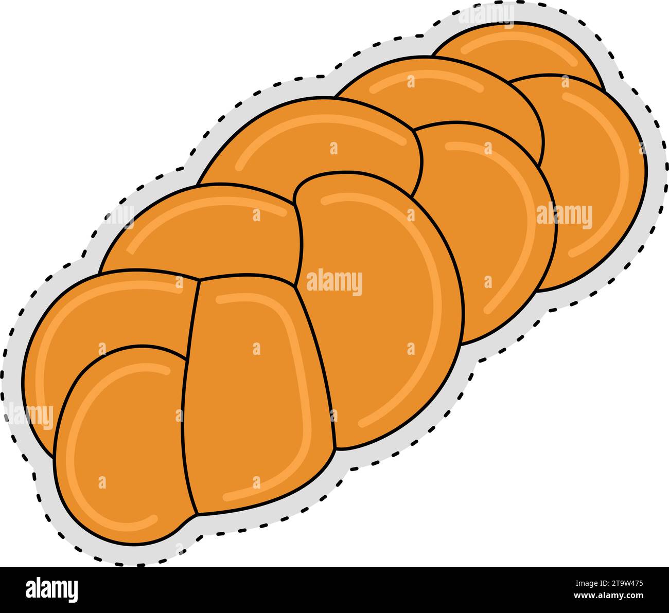 Colored hannukah challah icon Vector Stock Vector Image & Art - Alamy