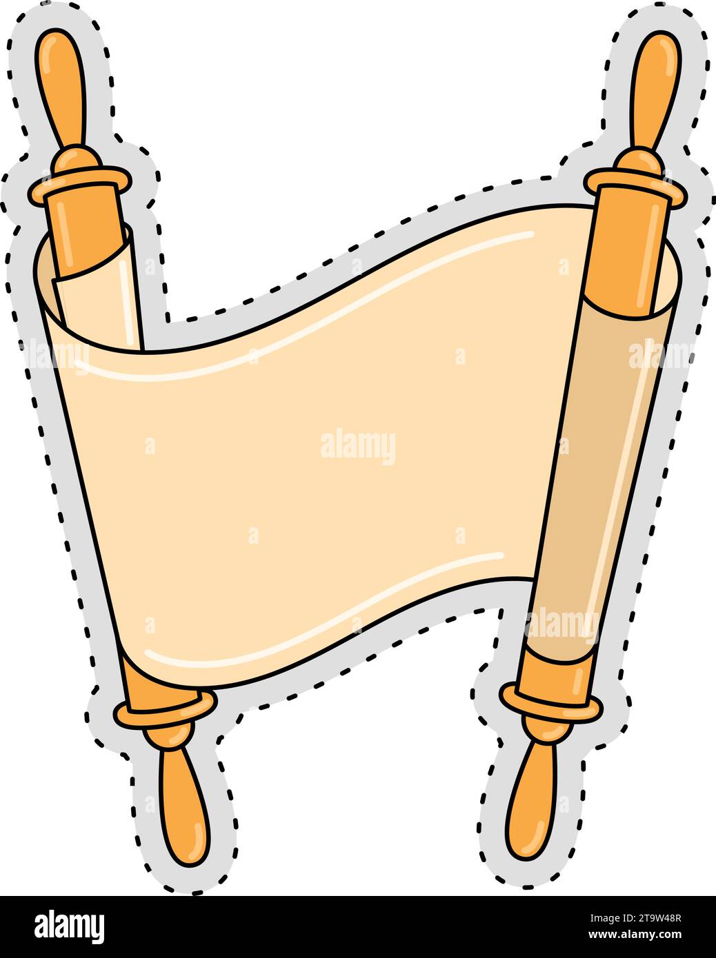Colored hanukkah scroll paper icon Vector Stock Vector Image & Art - Alamy