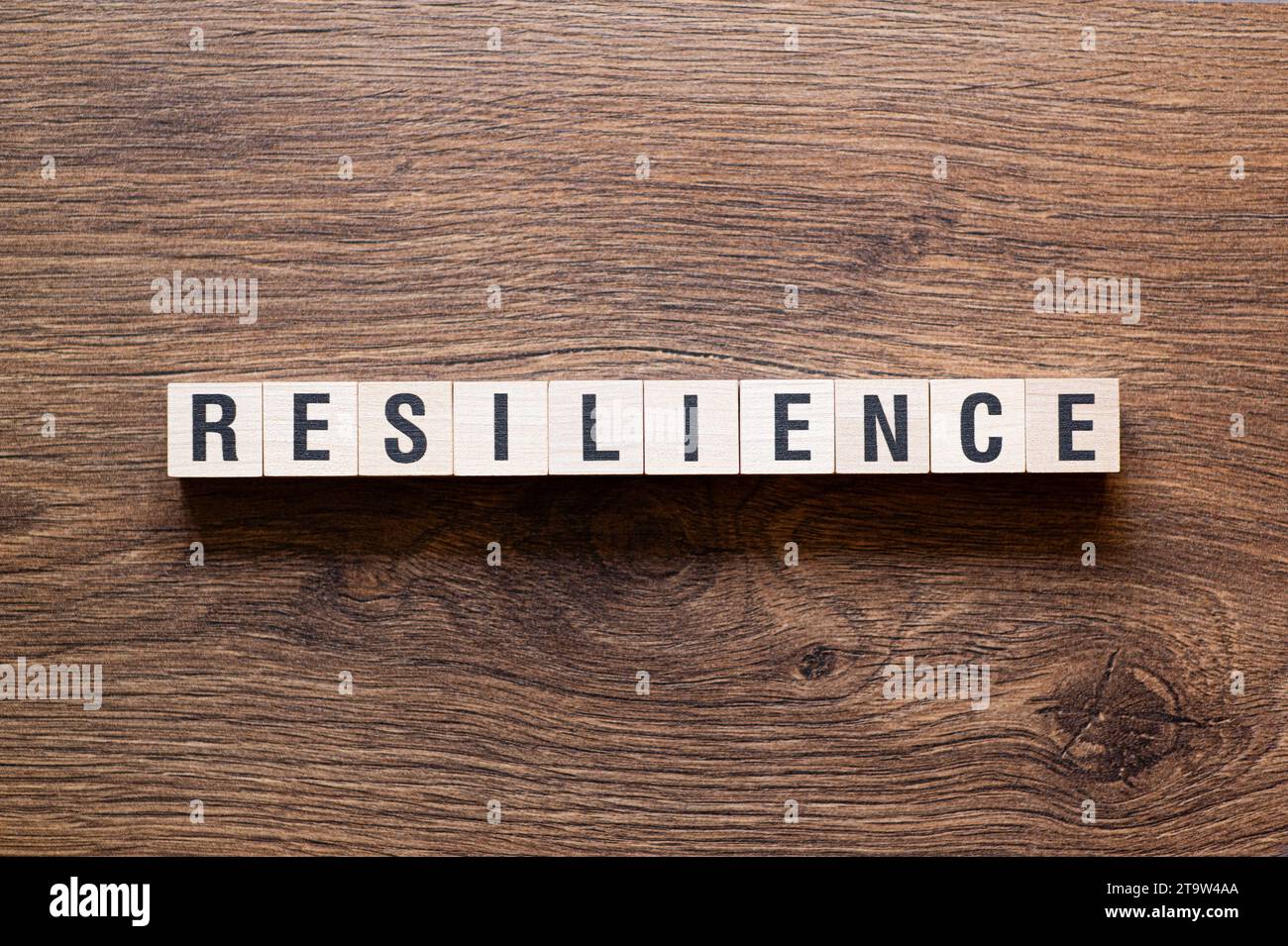 Resilience - word concept on building blocks, text Stock Photo - Alamy