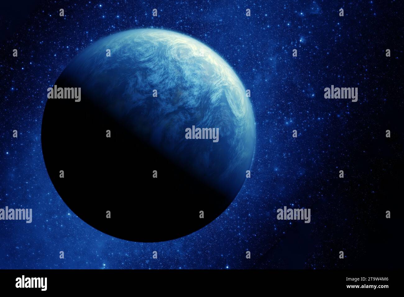 An exoplanet similar to Earth. Elements of this image furnished by NASA ...