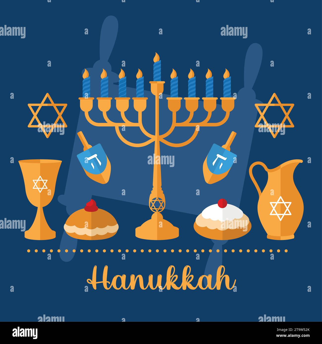 Set of hanukkah icons Vector Stock Vector Image & Art - Alamy