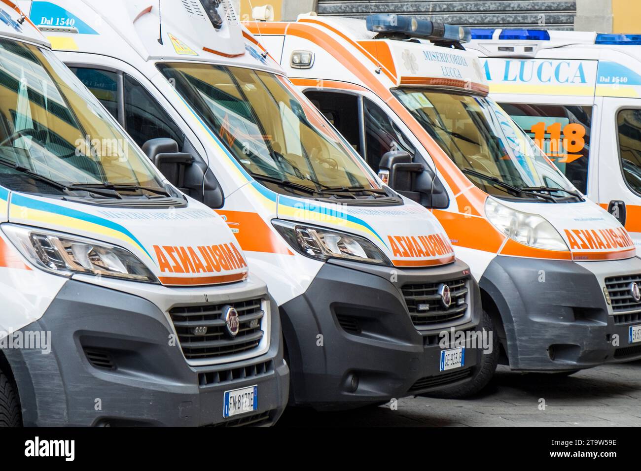 Italy, Tuscany, Lucca, ambulances Stock Photo - Alamy