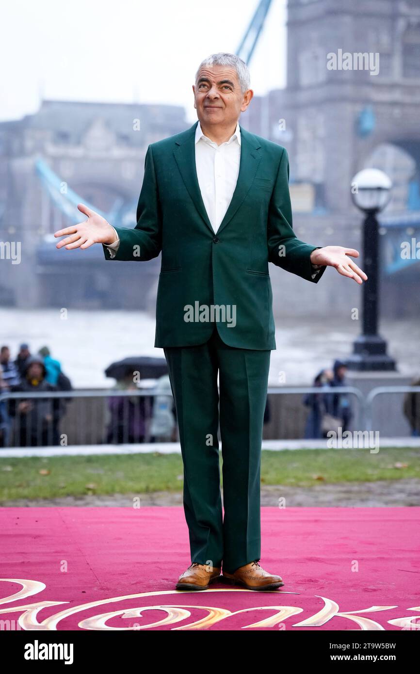 Rowan Atkinson poses for photographers upon arrival at the photo call ...