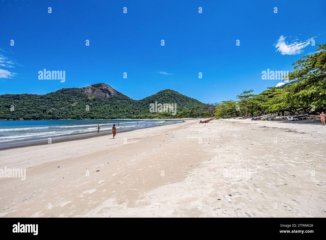 Dois Rios beach on Ilha Grande, Angra dos Reis, Rio de Janeiro, Brazil. Brazilian landscape ...