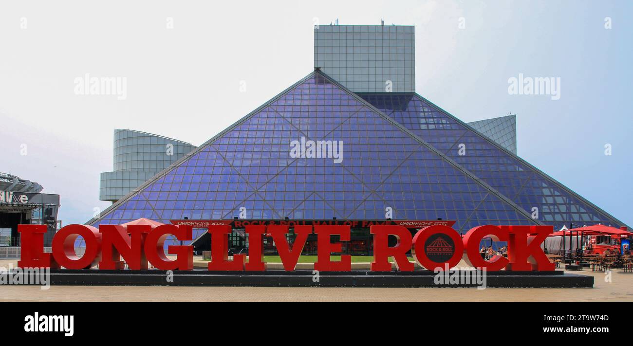 Cleveland, Ohio, USA - 2 August 2023: A large sign that says long live ...