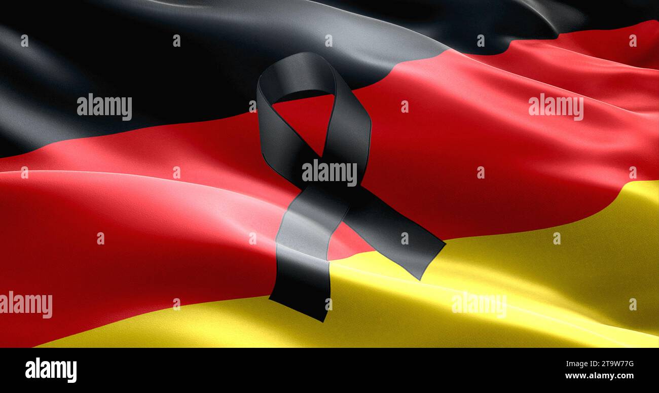 pray for germany, waving germany country flag color background with ...