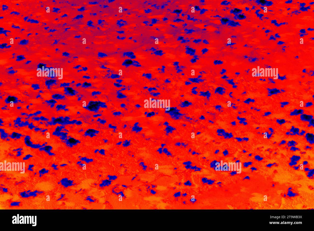 View of clouds (cirro-cumulus) from the aircraft. Illustration of ...
