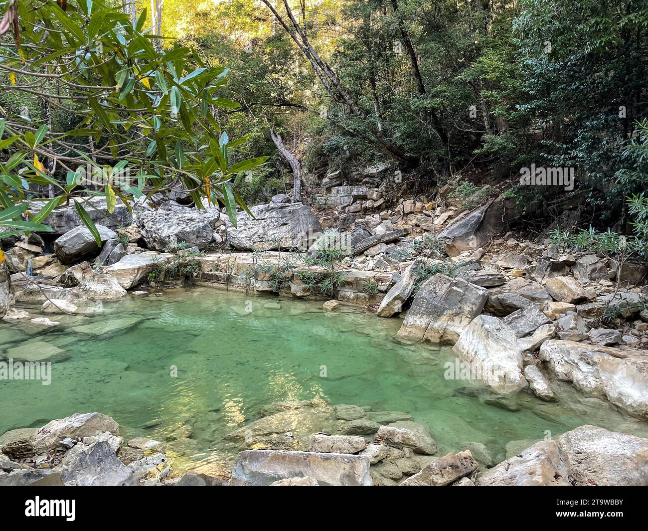 Madagascar, Tsiribihina river, waterfall and natural pools Stock Photo ...